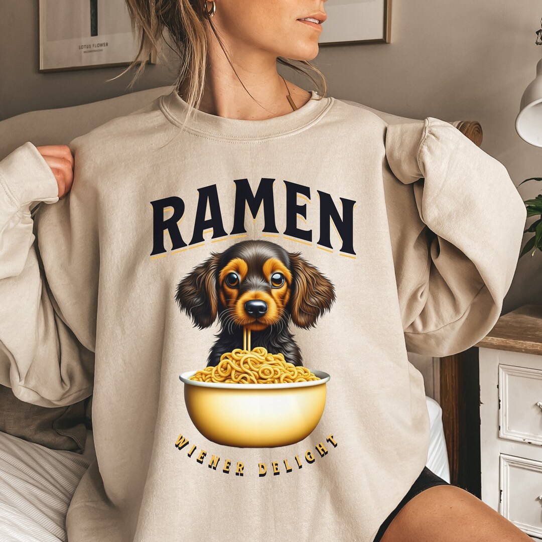 Dachshund Sweatshirt, Anime Ramen Shirt, Dachshund Gifts for Dachshund ...