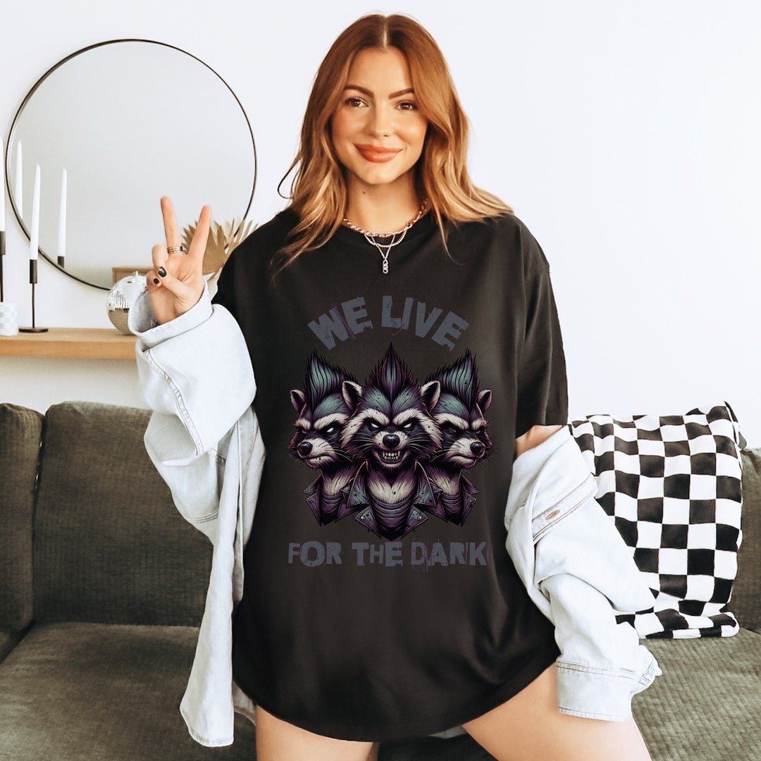 Goth Vintage Racoon Shirt, Gothic Grunge Clothing, Racoon Gifts for ...