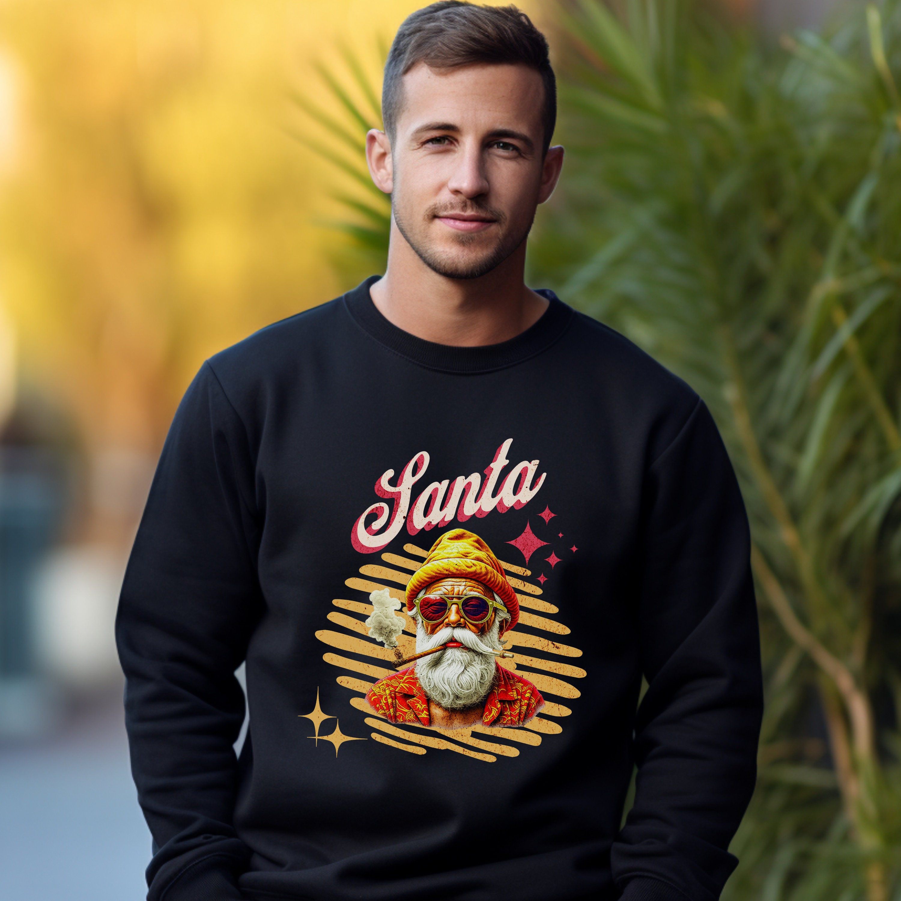 Funny Santa Sweater, Couples Matching Crewneck Sweater, Couples ...