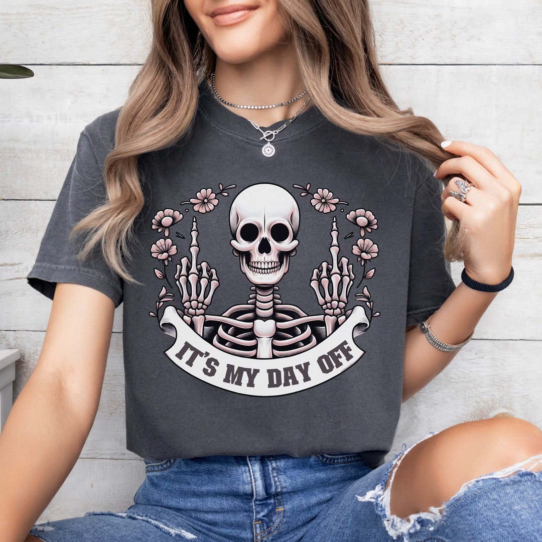 Funny Skeleton Flower Shirt Comfort Colours Mom Gifts for Mothers Day ...