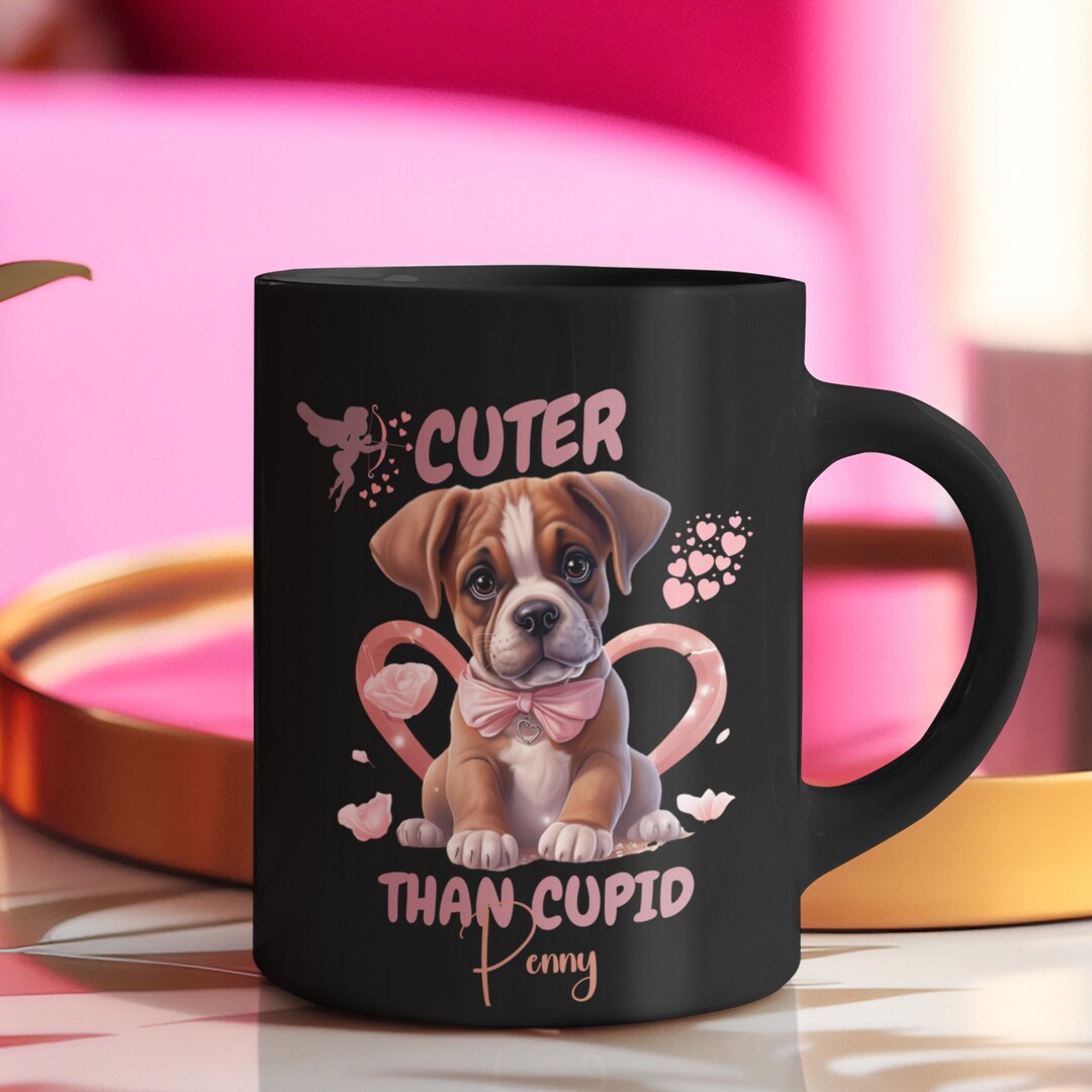 Boxer Dog Valentines Day Mug, Boxer Dog Gift Custom, Boxer Mama Coffee ...