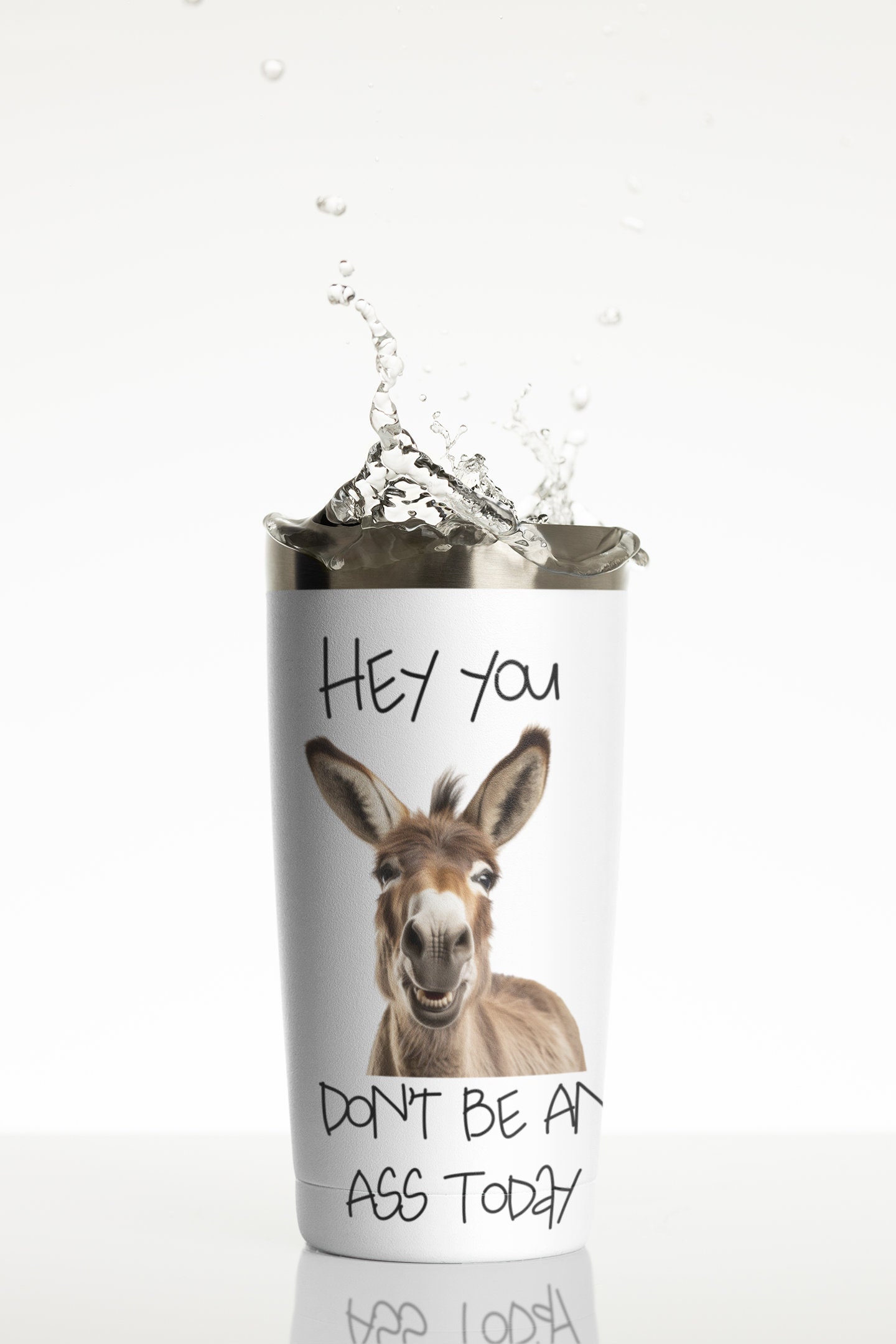 Farm Animal Print Donkey Tumbler, Gift for Animal Lover, Western 20 0z ...