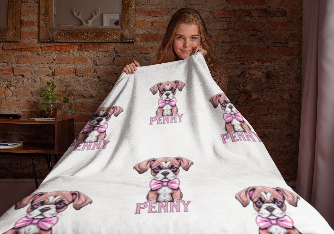 Personalized Boxer Blanket Custom Boxer Gift Dog Mom Throw - Etsy