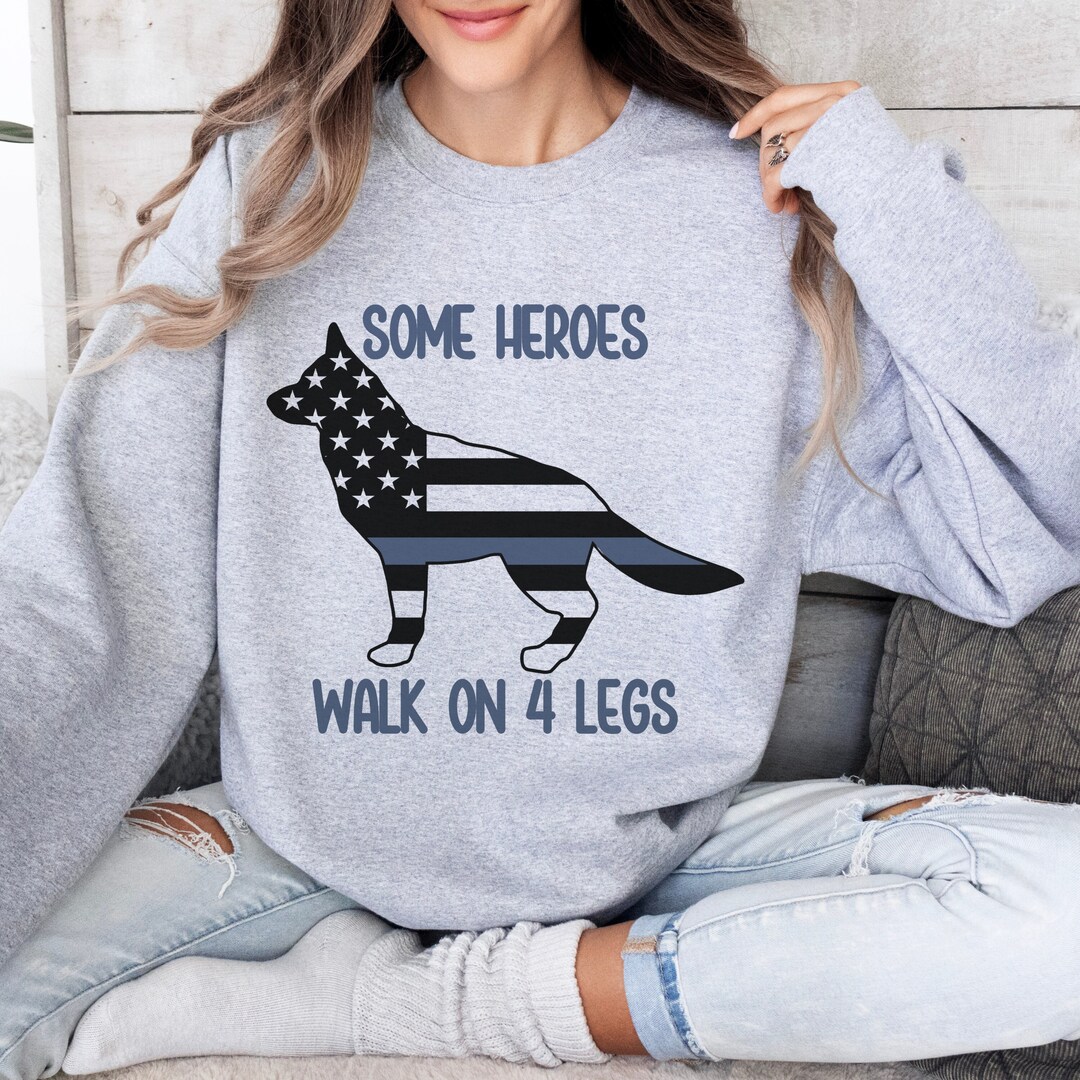 K9 Dog American Flag Sweater, Gift for K9 Handler, K9 Officer Shirt ...