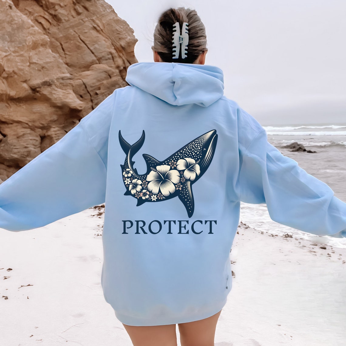 Whale Shark Hoodie Marine Life Ocean Animal Sweater Gift for Marine ...