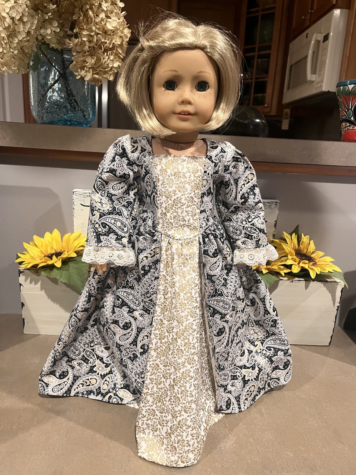 Fancy Colonial Period 18 Inch Doll Dress - Etsy