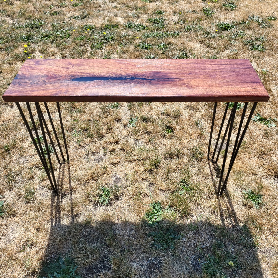 Black Walnut Console Table - Etsy
