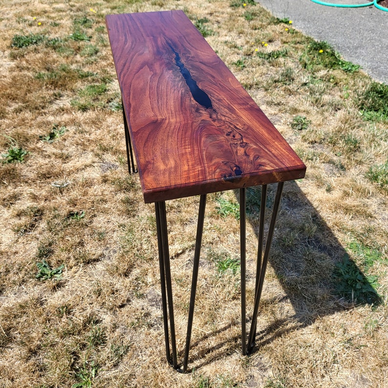Black Walnut Console Table - Etsy