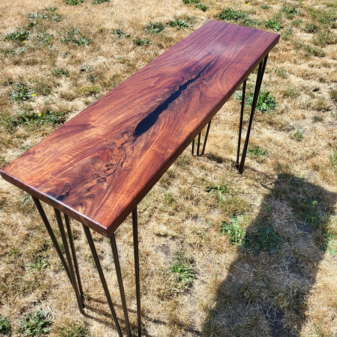 Black Walnut Console Table - Etsy