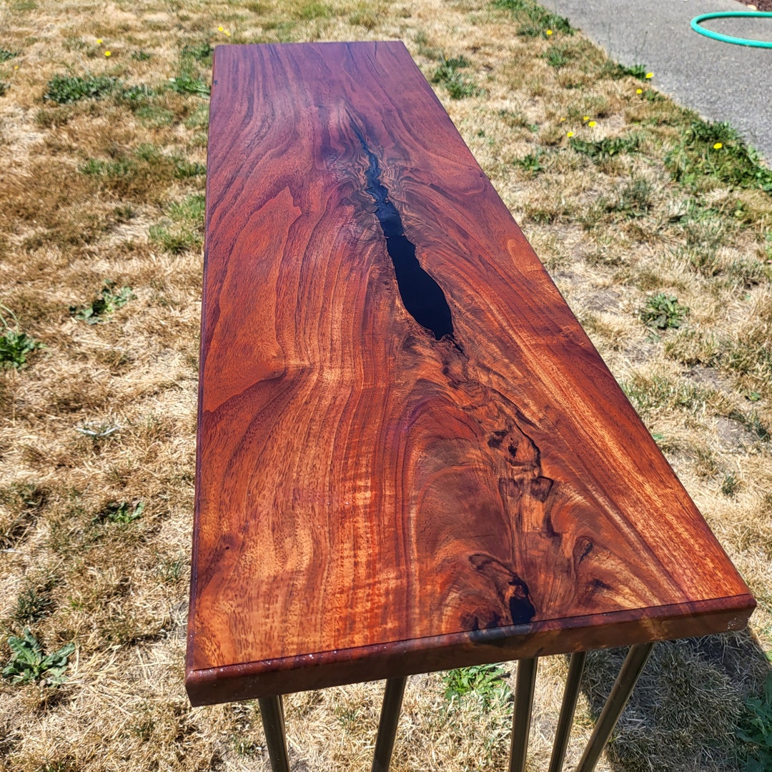 Black Walnut Console Table - Etsy