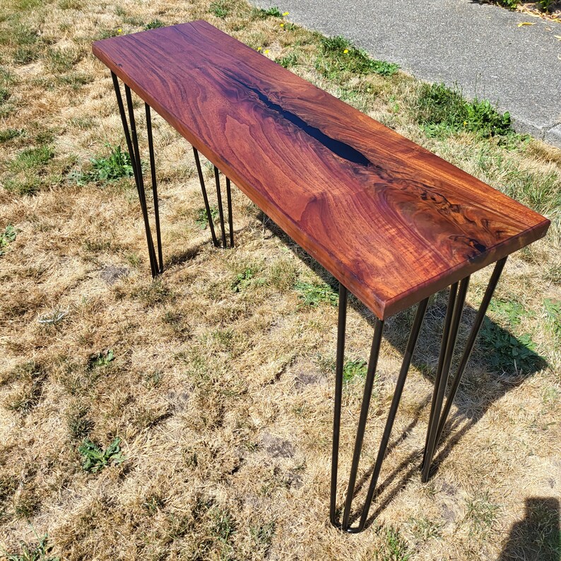 Black Walnut Console Table - Etsy