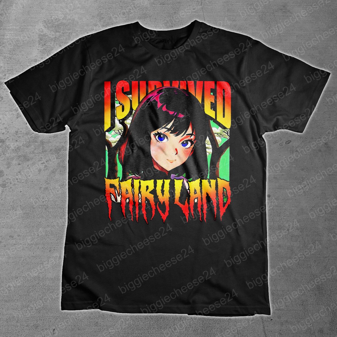 I Survived Fairy Land, Anime Shirt, Anime Meme Shirt, Grunge Style ...