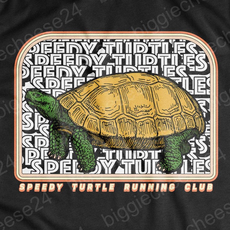 Turtle Running Shirt - Etsy
