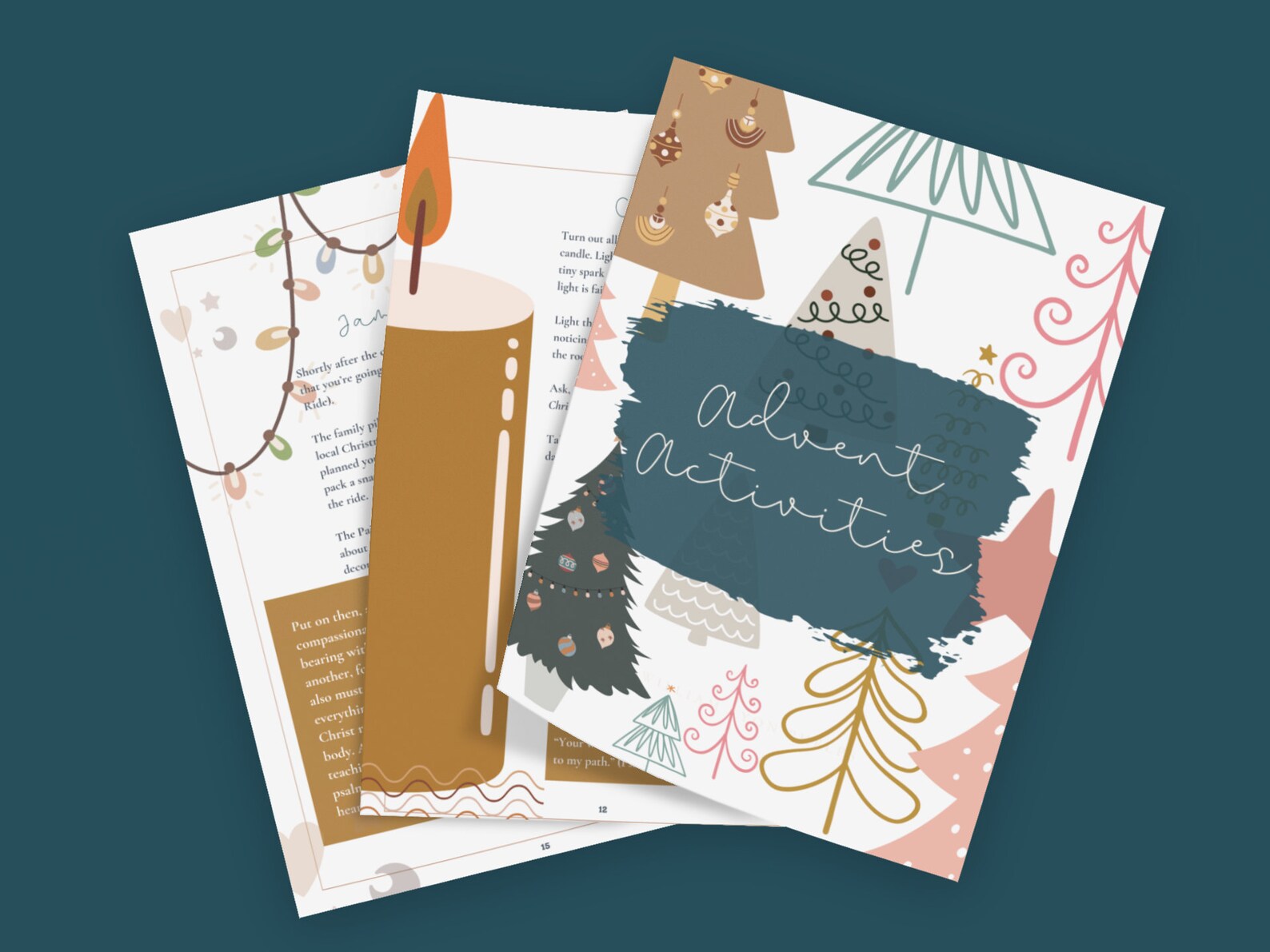 Advent Activity Book Advent Calendar Kids Advent Wreath Activity ...