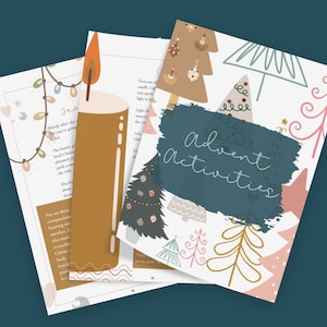 Advent Activity Book Advent Calendar Kids Advent Wreath Activity ...