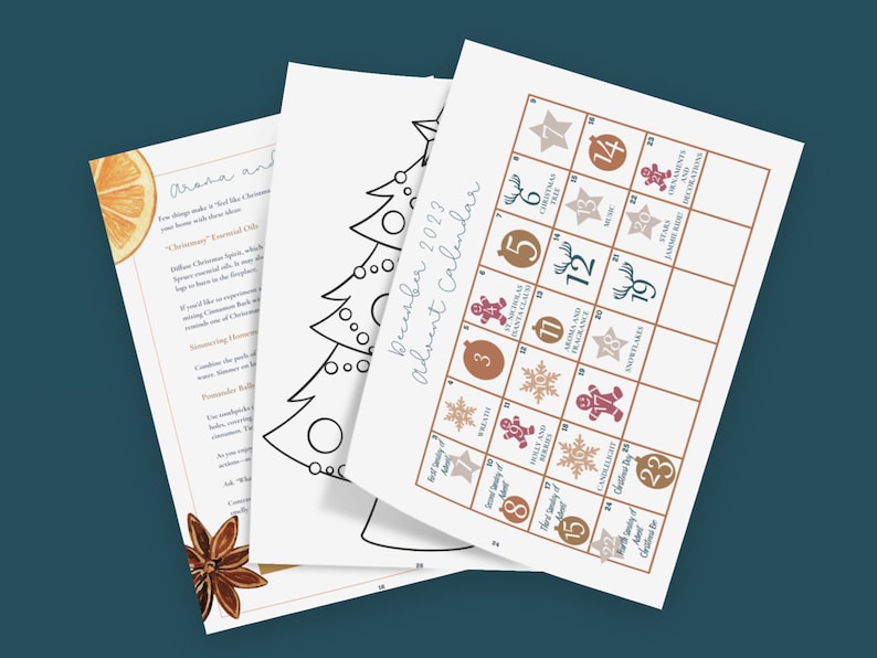 Advent Activity Book Advent Calendar Kids Advent Wreath Activity ...