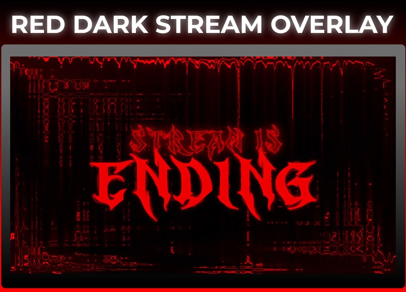 RED Stream Overlays Package for Twitch, Youtube - Twitch Overlays ...