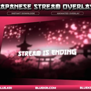 Japanese-theme Animated Stream Overlay | Japan Torii/pixel Art/japanese ...