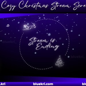 Twitch Animated Screens, Christmas Stream Overlay Design, Cozy Twitch ...