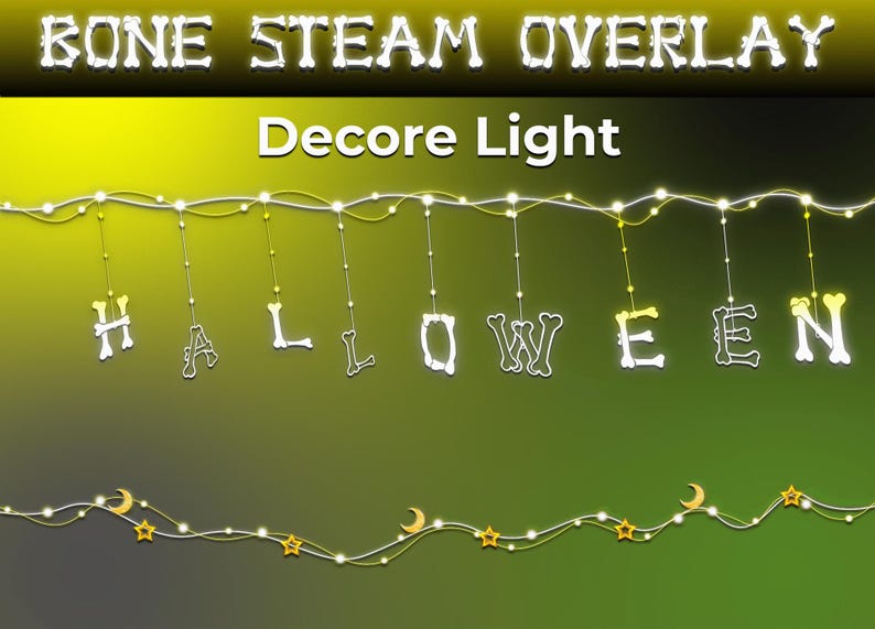 Halloween Bone Stream Overlay – Animated Twitch Package (digital ...