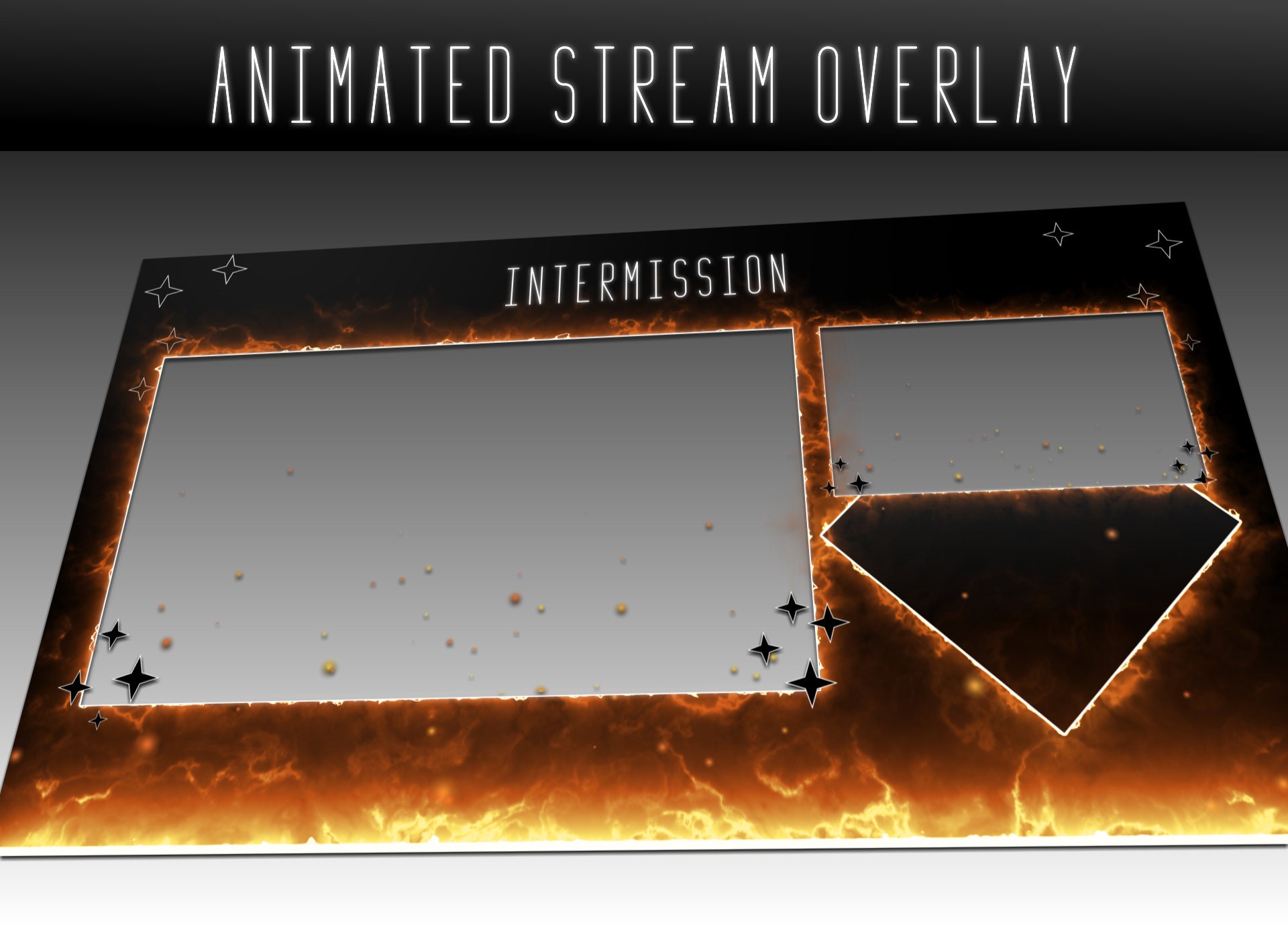 Fire Stream Package for TWITCH - YOUTUBE - Overlays Stream Animated ...