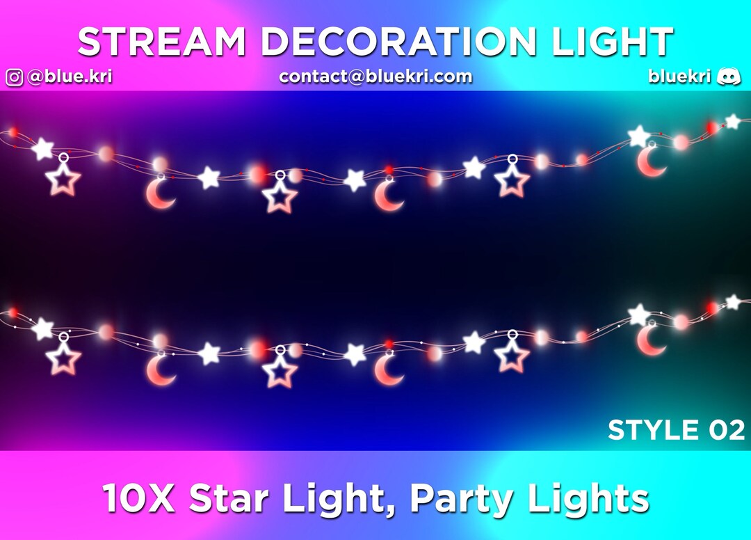 Stream Overlay | Animated 10x Christmas Twinkle Lights | Christmas ...
