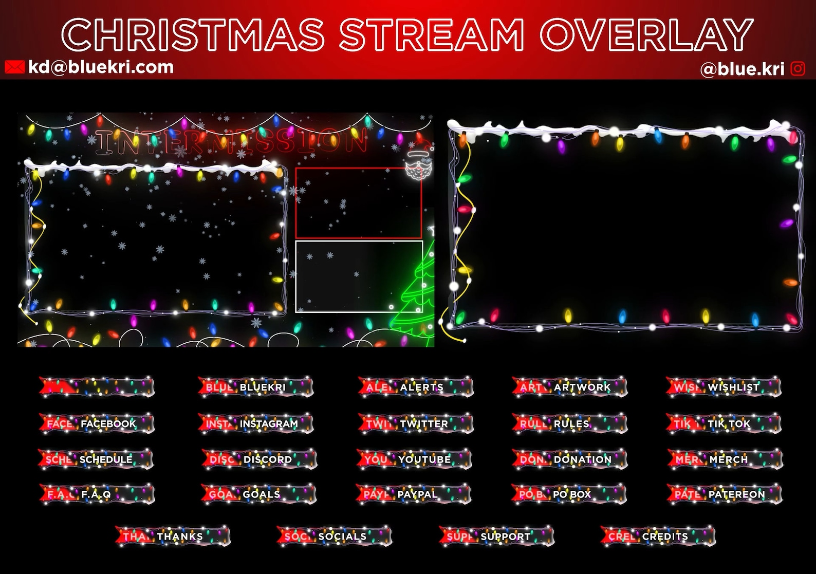 Animated Stream Package Xmas Lo-fi Desk, Christmas Stream Package ...