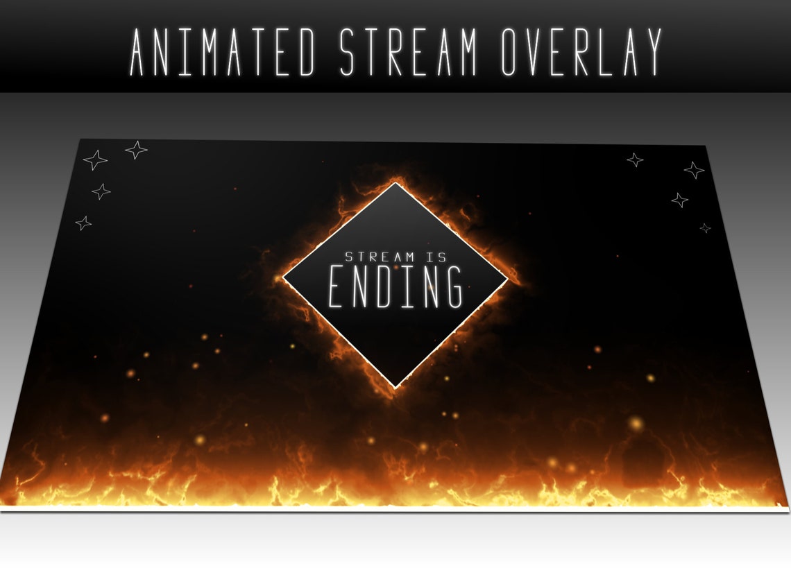Fire Gaming Twitch Overlay Animated | Inferno Stream Package for OBS ...