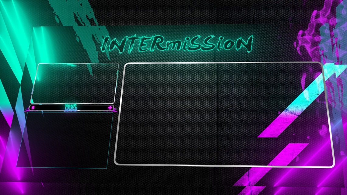 Custom Animated Twitch Overlays, Custom Twitch Overlay Package L ...