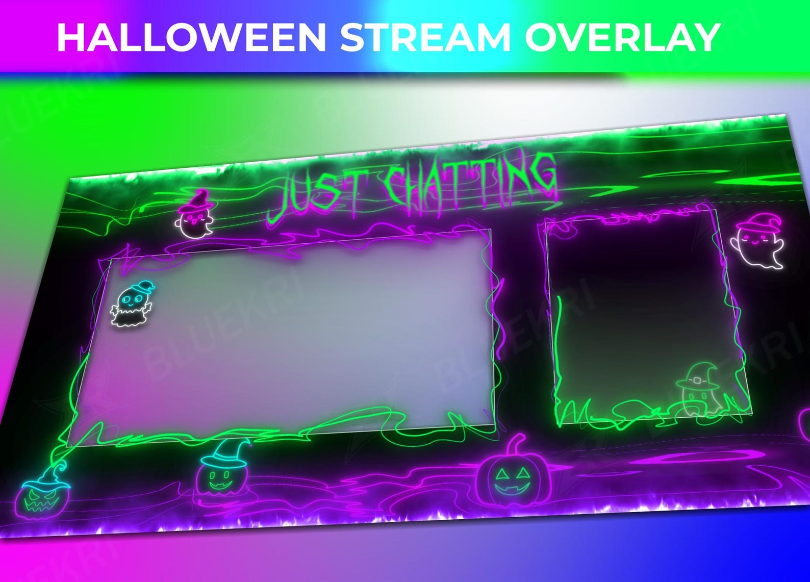 Halloween Animated Twitch Stream Pack | Spooky Overlay (digital ...