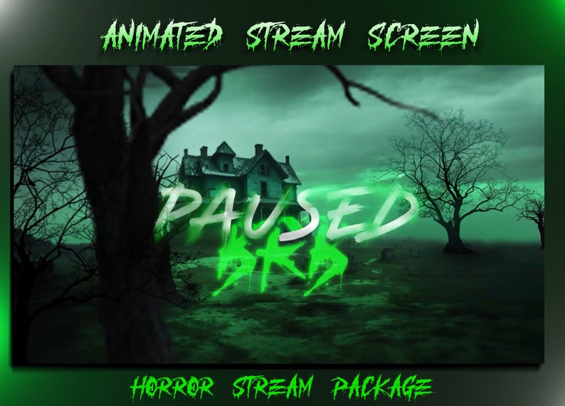 Horror Animated Twitch Stream Overlay Package: Halloween Spooky Theme ...