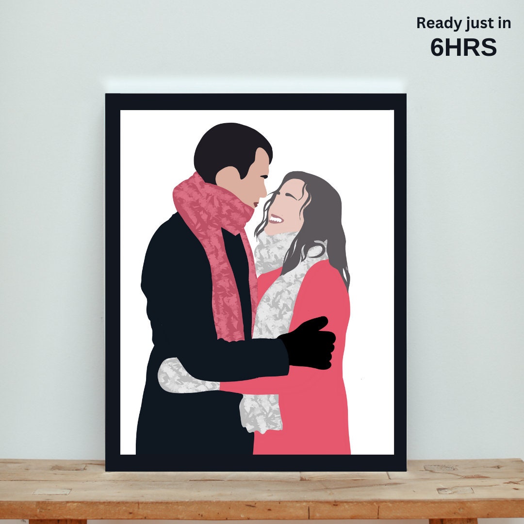 Custom Digital Couple Portrait From Photo, Faceless Portrait Print ...