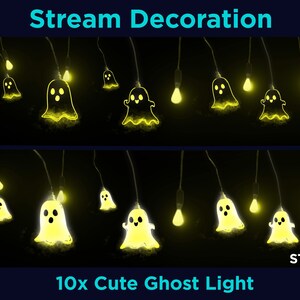 Animated Halloween Ghost Lights, Twitch Stream Decoration (10x WEBM ...