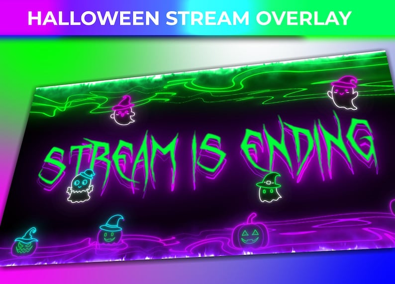 Halloween Animated Twitch Stream Pack | Spooky Overlay (digital ...