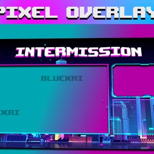 Retro Pixel Art Twitch Stream Package | Pixel-themed Twitch Stream ...