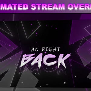 Neon Galaxy Animated Stream Overlay Package | Pink White Stream Overlay ...