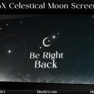 Celestial Moon Stream Screens – Animated Twitch Overlay (6x) - Etsy