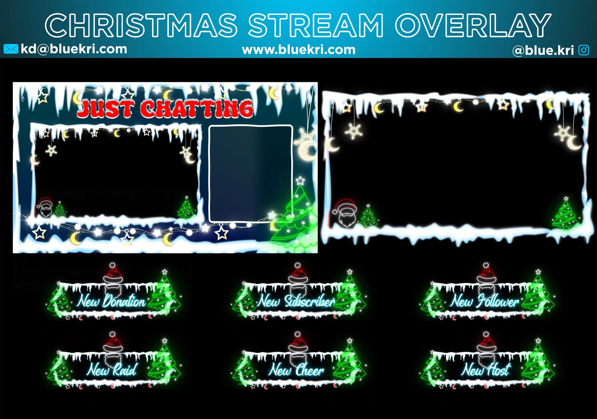 Animated Stream Package Xmas Lo-fi Desk, Christmas Stream Package ...