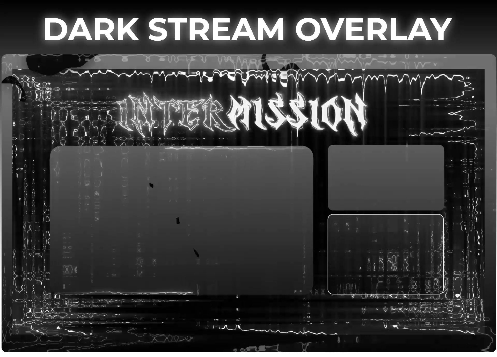 Dark Stream Overlay Package | Animated Twitch Overlay Package | Dark ...