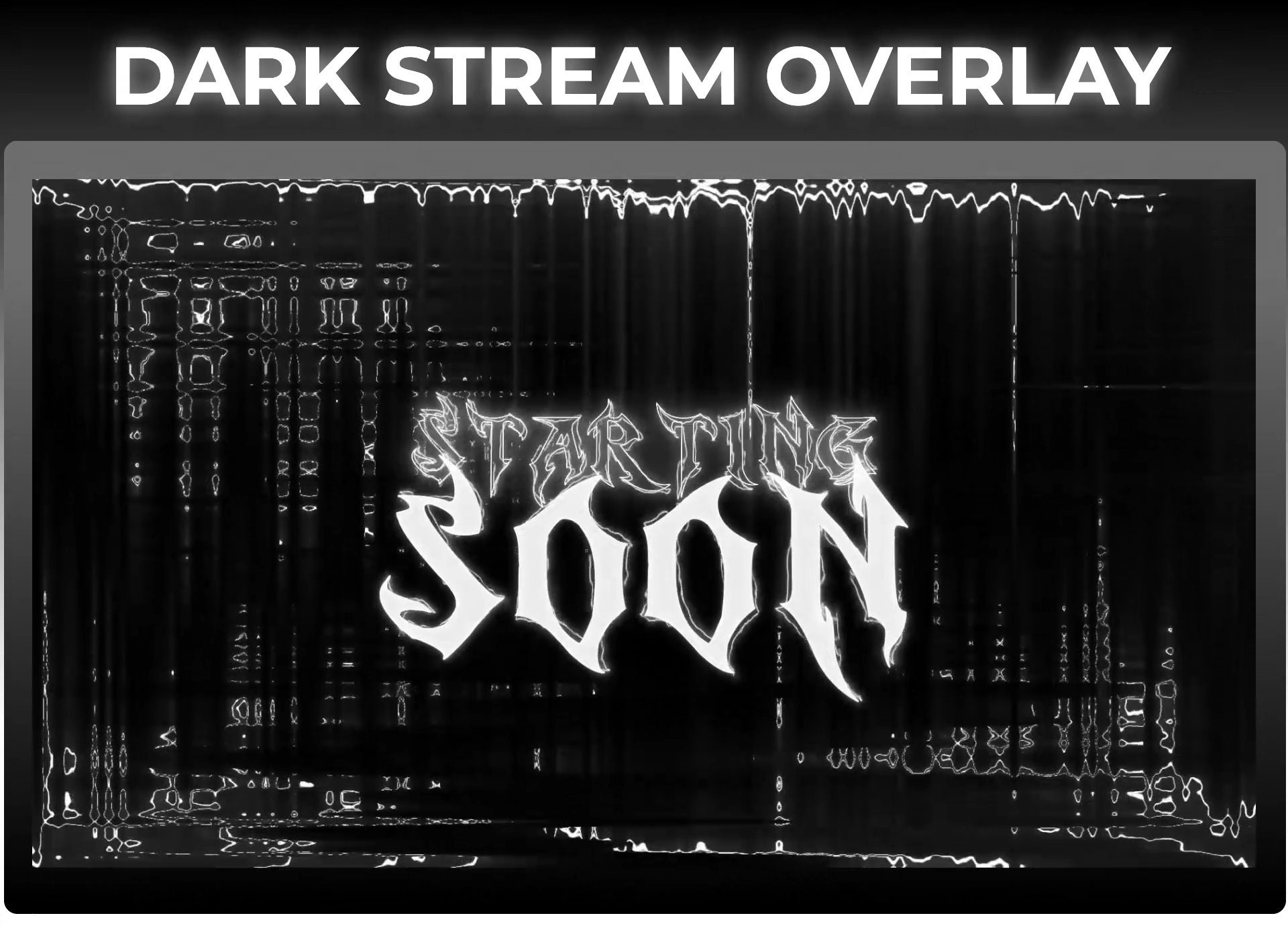 Dark Stream Overlay Package | Animated Twitch Overlay Package | Dark ...