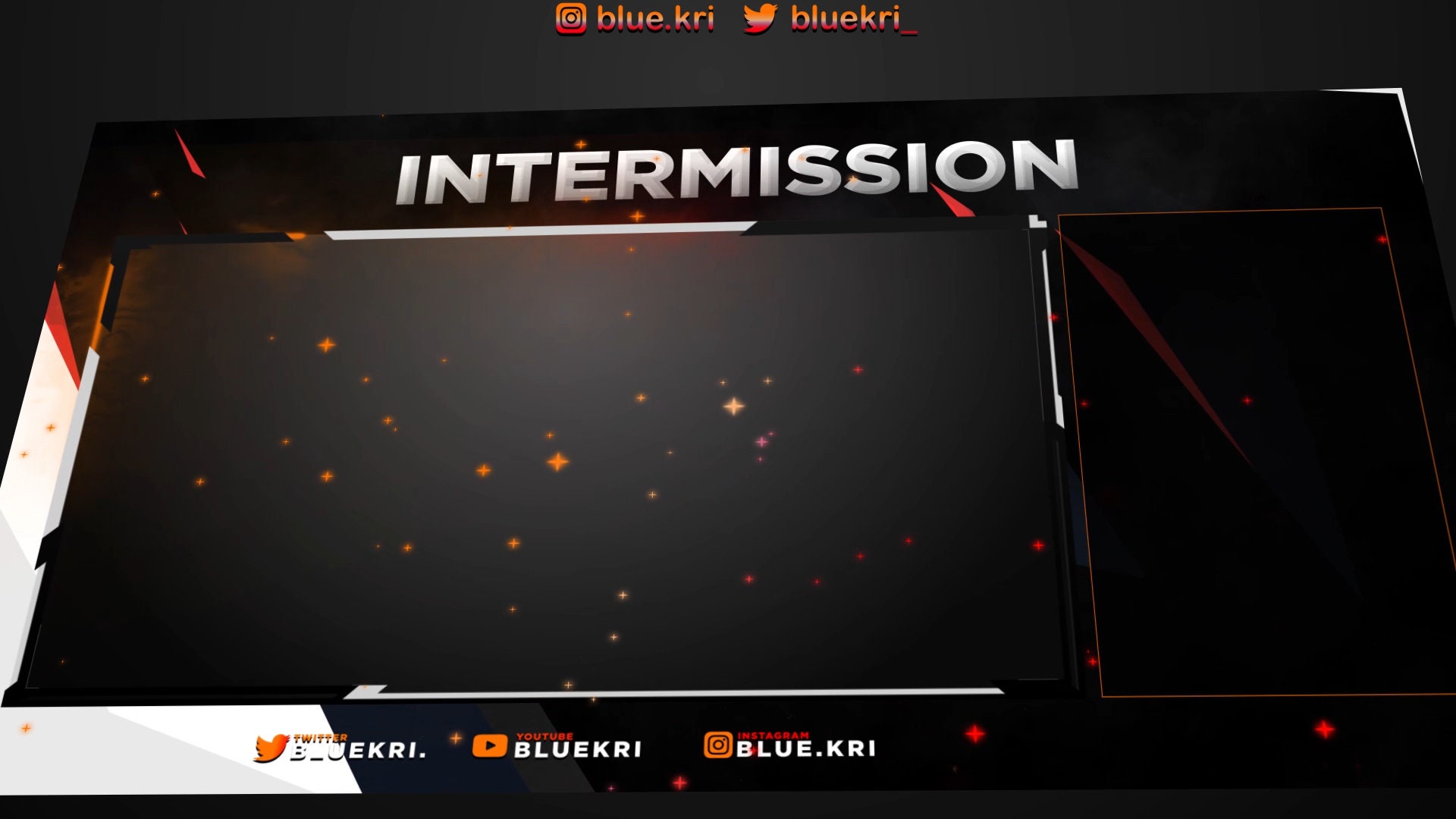 Orange Animated Twitch Overlay Bundle - Full Stream Package With Alerts ...