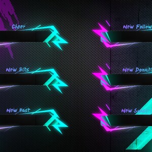 Custom Animated Twitch Overlays, Custom Twitch Overlay Package L ...