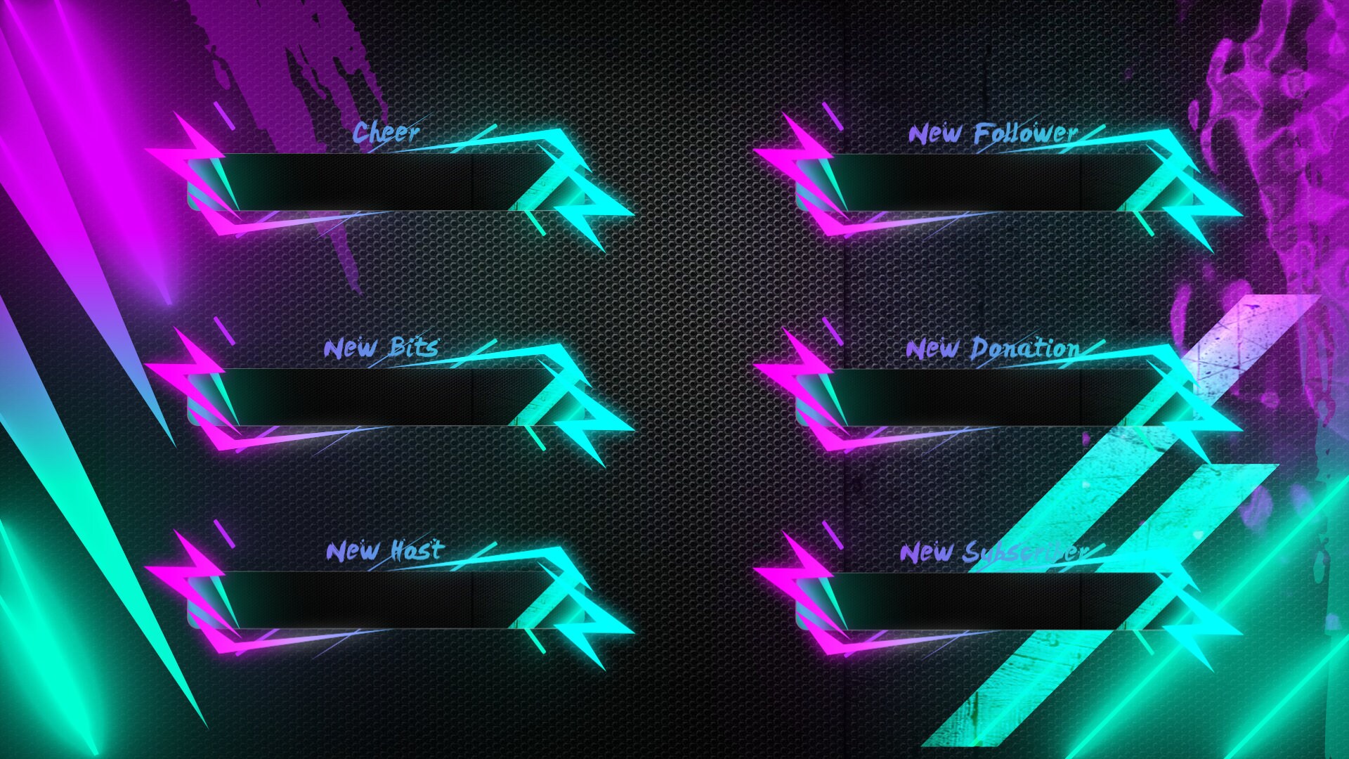 Custom Animated Twitch Overlays, Custom Twitch Overlay Package L ANIMATED Stream Package ...