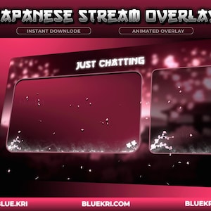 Japanese-theme Animated Stream Overlay | Japan Torii/pixel Art/japanese ...