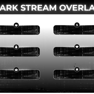 Dark Stream Overlay Package | Animated Twitch Overlay Package | Dark ...