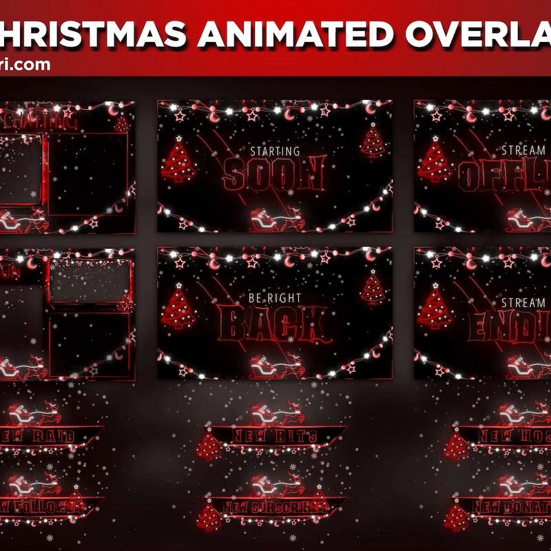Santa Overlays - Etsy