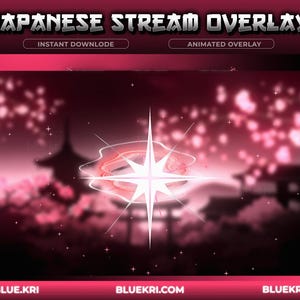 Japanese-theme Animated Stream Overlay | Japan Torii/pixel Art/japanese ...