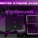 Neon Galaxy Animated Stream Overlay Package | Pink White Stream Overlay ...