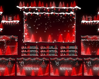 Christmas Streaming Pack – Animated Screen, Alerts, Stickers & Panels ...