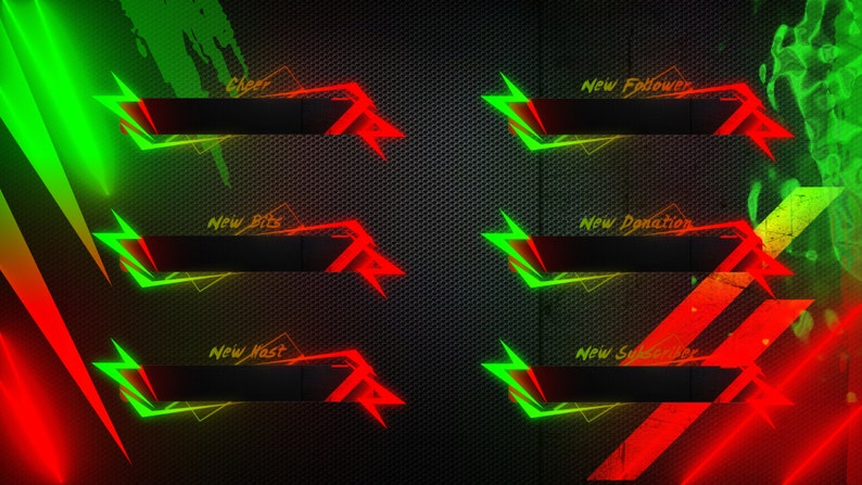 Custom Animated Stream Package, Custom Animated Twitch Overlays Screens ...